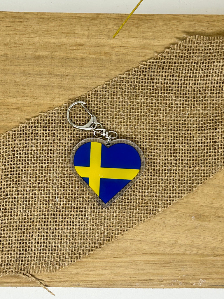 Swedish Flag Key Chain – DanishNordic